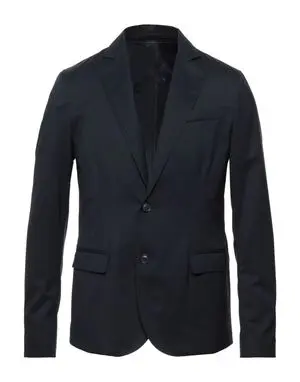 TRUSSARDI Blazer In Virgin Wool And Elastane Dark Blue