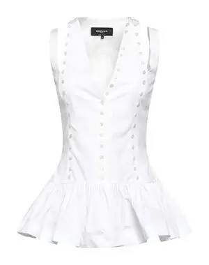 Rochas Peplum Top - White