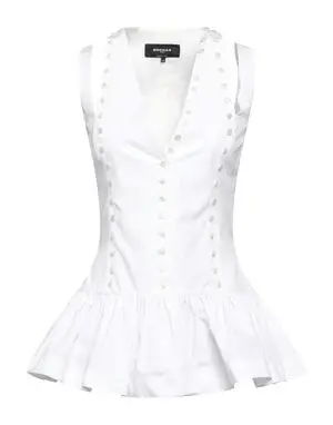 Rochas Peplum Top - White
