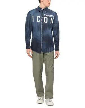Dsquared2 Icon Denim Shirt Size Cotton, Elastane