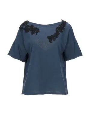P JEAN P.jean T-shirt With Appliqués - Dark Blue