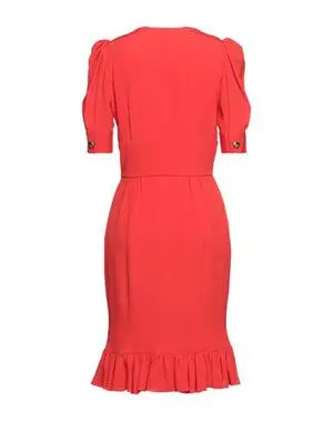 Moschino Midi Crepe Dress - Red