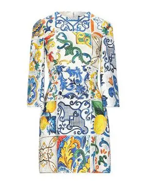 Dolce & Gabbana Printed Mini Dress - White
