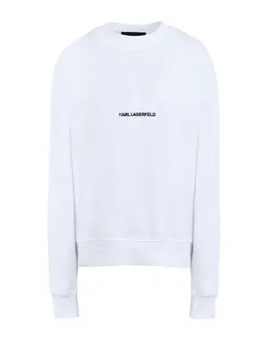 Karl Lagerfeld Organic Cotton Logo Sweatshirt - White