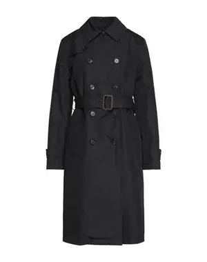 SEALUP Cotton-Blend Trench Coat Black