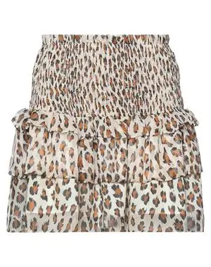 TWINSET Leopard-print Mini Skirt - Beige