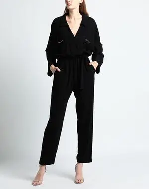 Maje Solid Color Jumpsuit With Appliqués