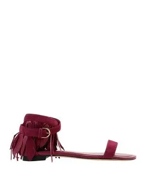 TOD'S Leather Sandals Garnet