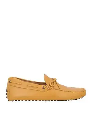 TOD'S Soft Leather Loafers - Yellow