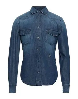 JACOB COHЁN Denim Shirt Size Cotton - Blue
