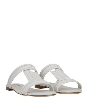 TOD'S Leather Sandals - White