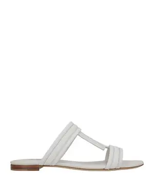 TOD'S Leather Sandals - White