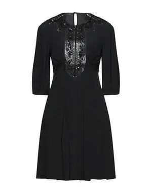 Alberta Ferretti Mini Flared Dress - Black