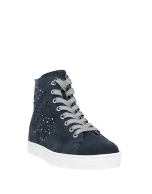 Hogan Rebel Leather High-top Sneakers - Midnight Blue