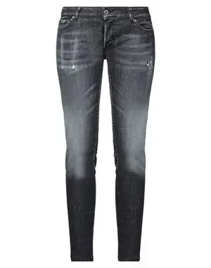 Dsquared2 Jeans In Cotton, Elastane, And Cow Leather