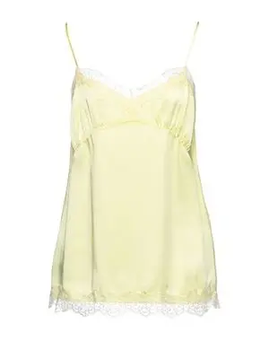 SEMICOUTURE Top In Sky Acetate, Viscose, Polyamide - Yellow