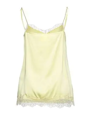 SEMICOUTURE Top In Sky Acetate, Viscose, Polyamide - Yellow