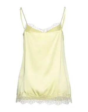 SEMICOUTURE Top In Sky Acetate, Viscose, Polyamide - Yellow