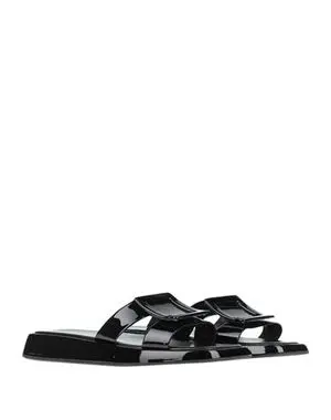 ROGER VIVIER Soft Leather Sandals - Black