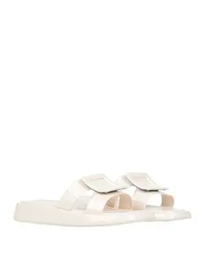 ROGER VIVIER Leather Wedge Sandals With Buckle Detail