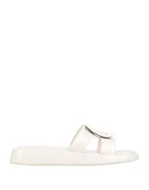 ROGER VIVIER Leather Wedge Sandals With Buckle Detail