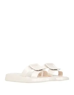ROGER VIVIER Leather Wedge Sandals With Buckle Detail