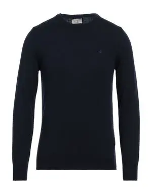 BROOKSFIELD Crewneck Virgin Wool Sweater - Blue
