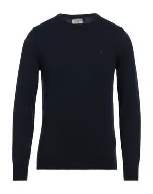 BROOKSFIELD Crewneck Virgin Wool Sweater - Blue