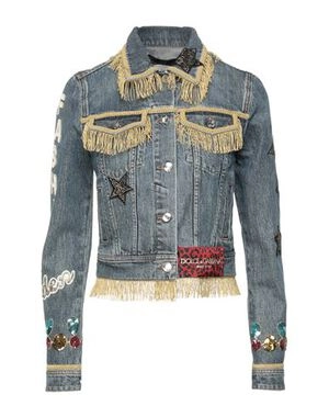 Dolce & Gabbana Denim Outerwear Size Cotton, Polyester, Glass - Blue