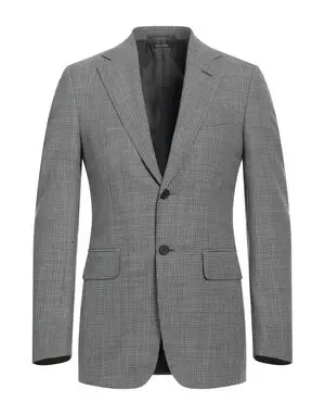 Dunhill Wool Houndstooth Blazer - Light Grey