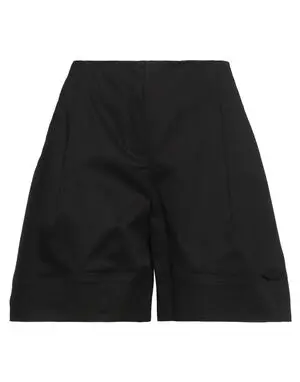 BALLANTYNE Cotton Blend Bermuda Shorts - Black