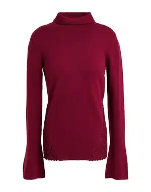 Etro Turtleneck In Wool, Viscose, And Cashmere - Red