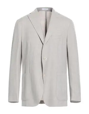 Boglioli Man Blazer Black Size 40 Wool Dove Grey