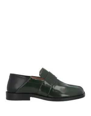 MAISON MARGIELA Leather Penny Loafers - Green