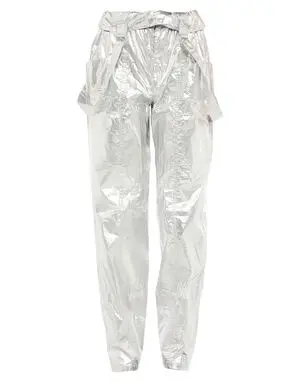 Isabel Marant Tapered Laminated Pants - Silver