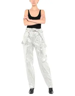 Isabel Marant Tapered Laminated Pants - Silver