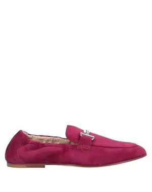 TOD'S Leather Loafers - Fuchsia