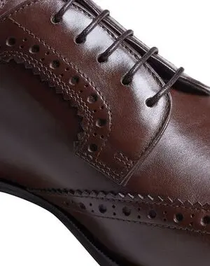 Dunhill Lace-up Brogues In Leather - Brown