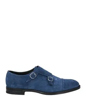 DOUCAL'S Loafers In Leather With Monk Strap - Blue