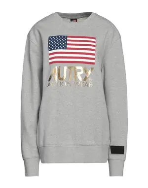 AUTRY Cotton Fleece Sweatshirt - Light Grey