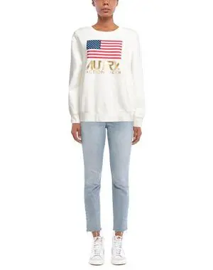 AUTRY Cotton Fleece Sweatshirt - White