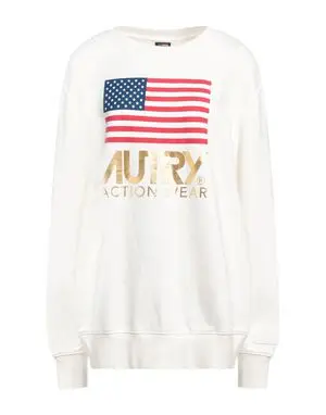 AUTRY Cotton Fleece Sweatshirt - White