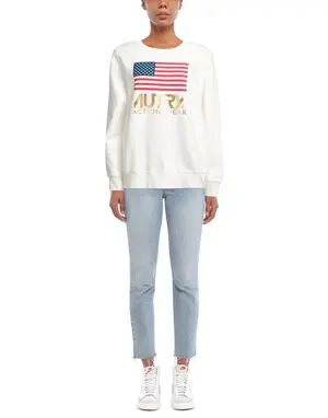 AUTRY Cotton Fleece Sweatshirt - White