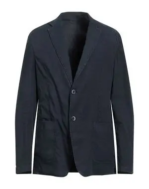 DONDUP Blazer In Linen, Lyocell, And Elastane Blue