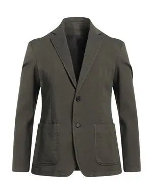 DONDUP Blazer In Linen, Lyocell, And Elastane - Green