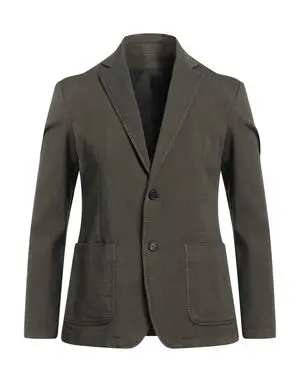 DONDUP Blazer In Linen, Lyocell, And Elastane - Green
