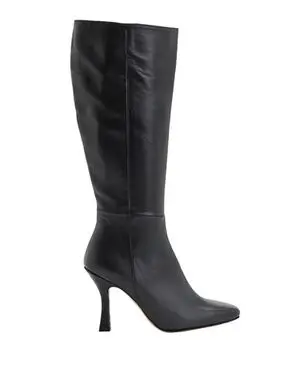 8 BY YOOX Glove Leather Square Toe Tall Boots