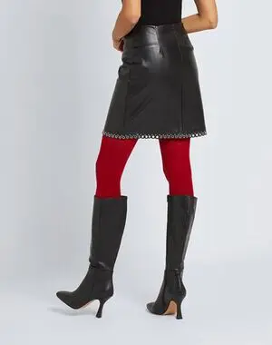 8 BY YOOX Glove Leather Square Toe Tall Boots
