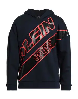 PLEIN SPORT Sweatshirt In Cotton And Polyester Dark Blue