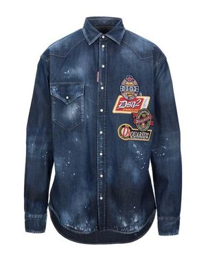 Dsquared2 Denim Shirt Size Cotton, Elastane - Blue